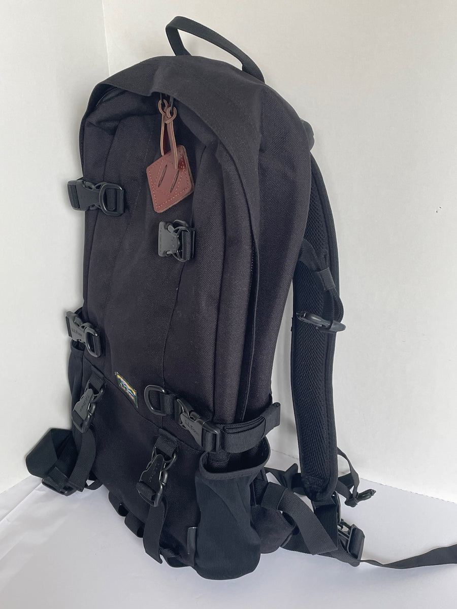 LL Bean Bigelow Backpack Mountain Classic H2O Black Nylon Cordura Top ...